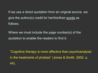 Citation and referencing in research work | PPSX