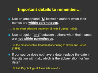 Citation and referencing in research work | PPSX