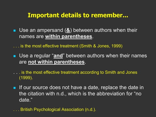 Citation and referencing in research work | PPSX | Science