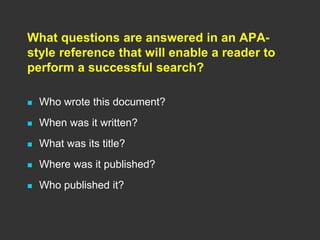 Citation and referencing in research work | PPSX