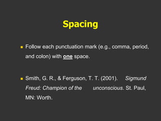 Citation and referencing in research work | PPSX