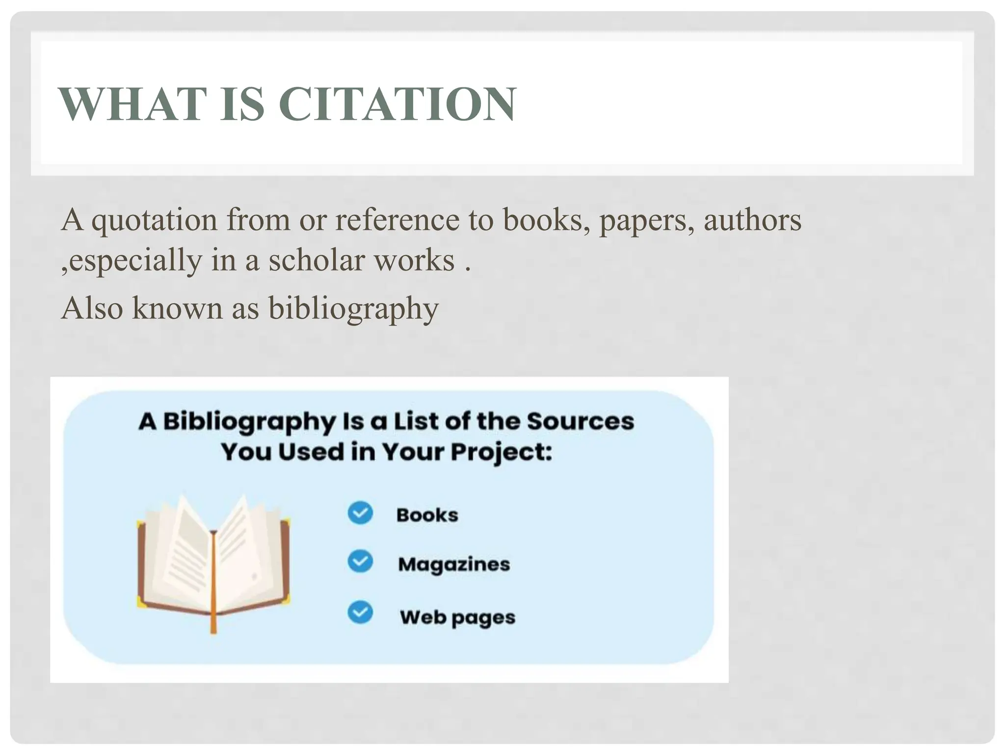 Citation management | PPTX