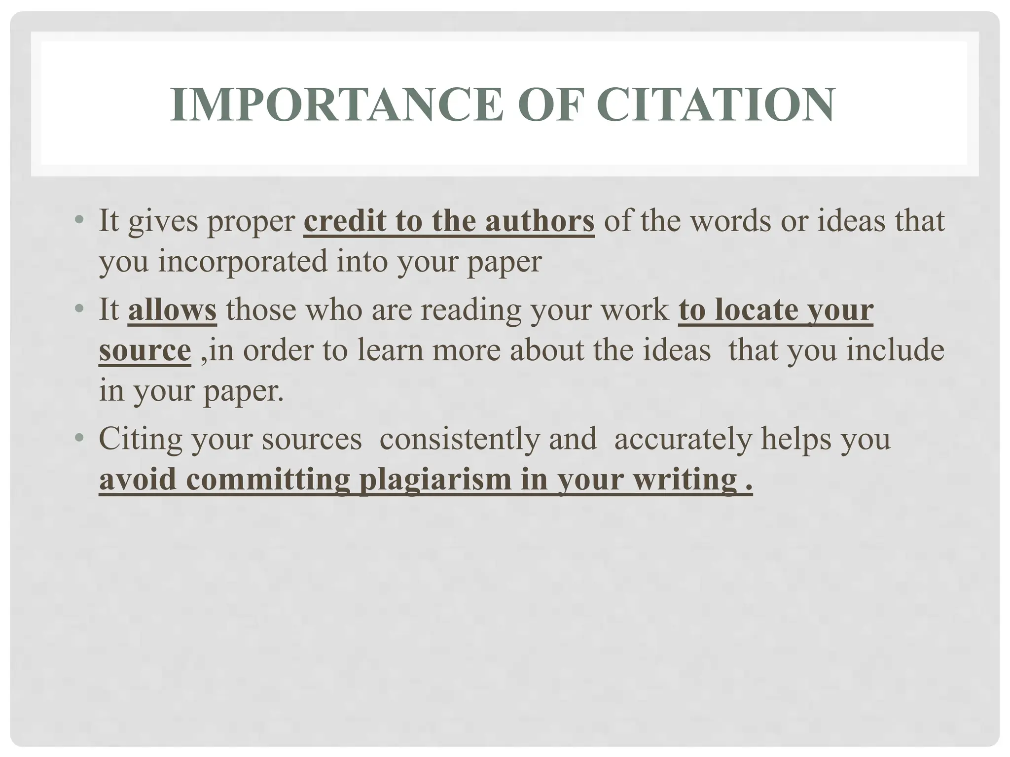 Citation management | PPTX