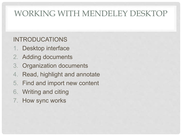 Citation management | PPTX