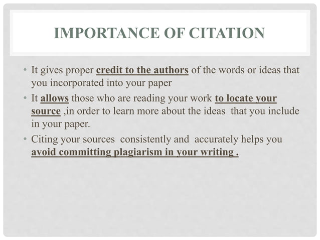 Citation management | PPTX