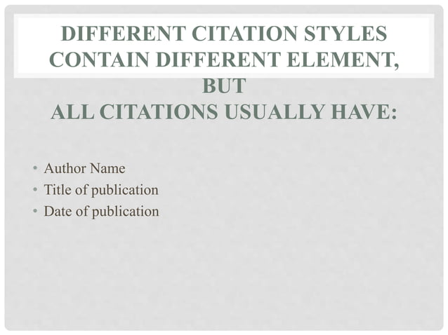 Citation management | PPTX
