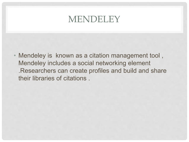 Citation management | PPTX