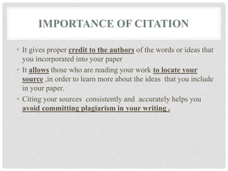 Citation management | PPT