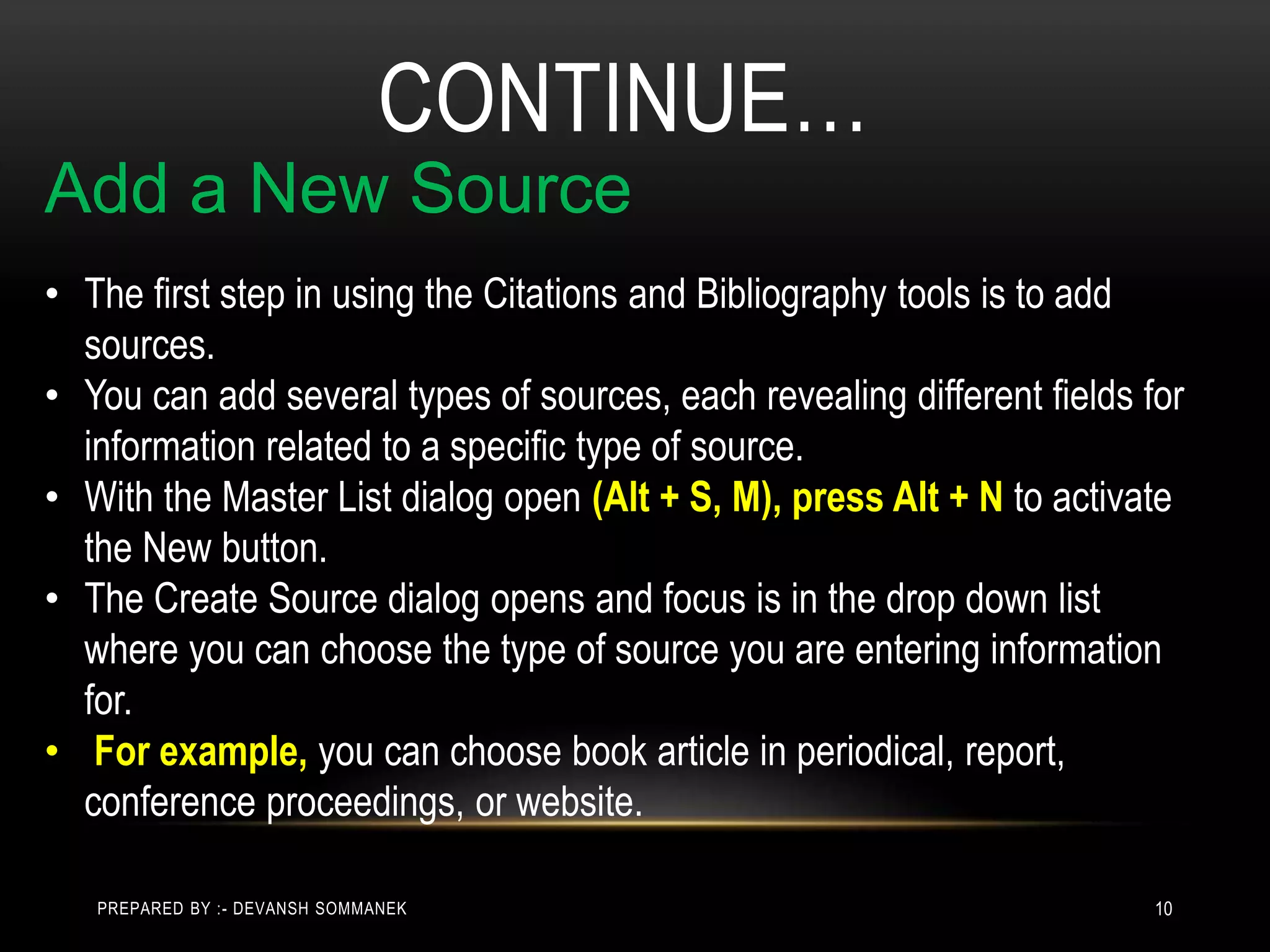 Citation , Caption and Bibliography in MS word.pptx