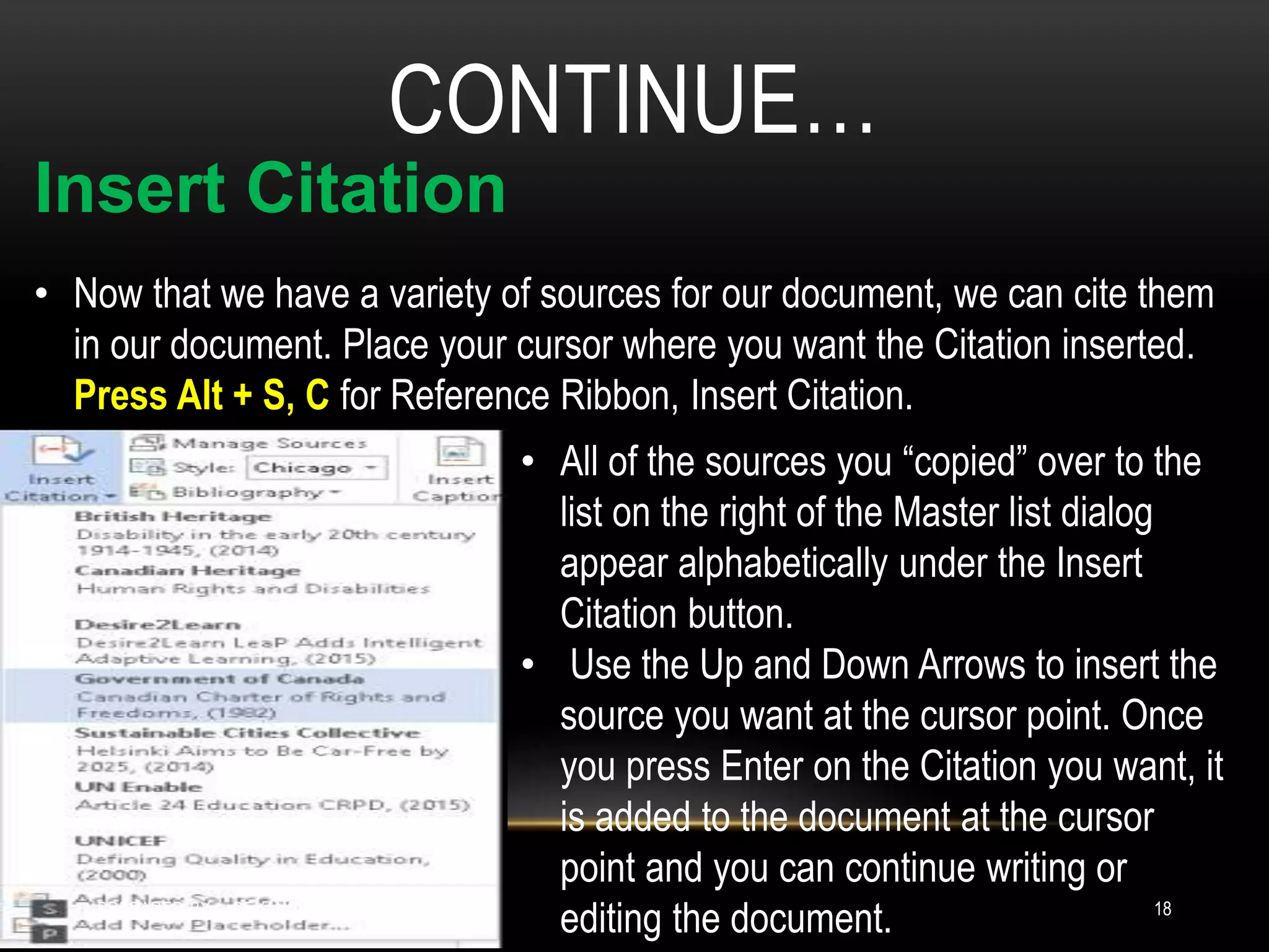 Citation , Caption and Bibliography in MS word.pptx