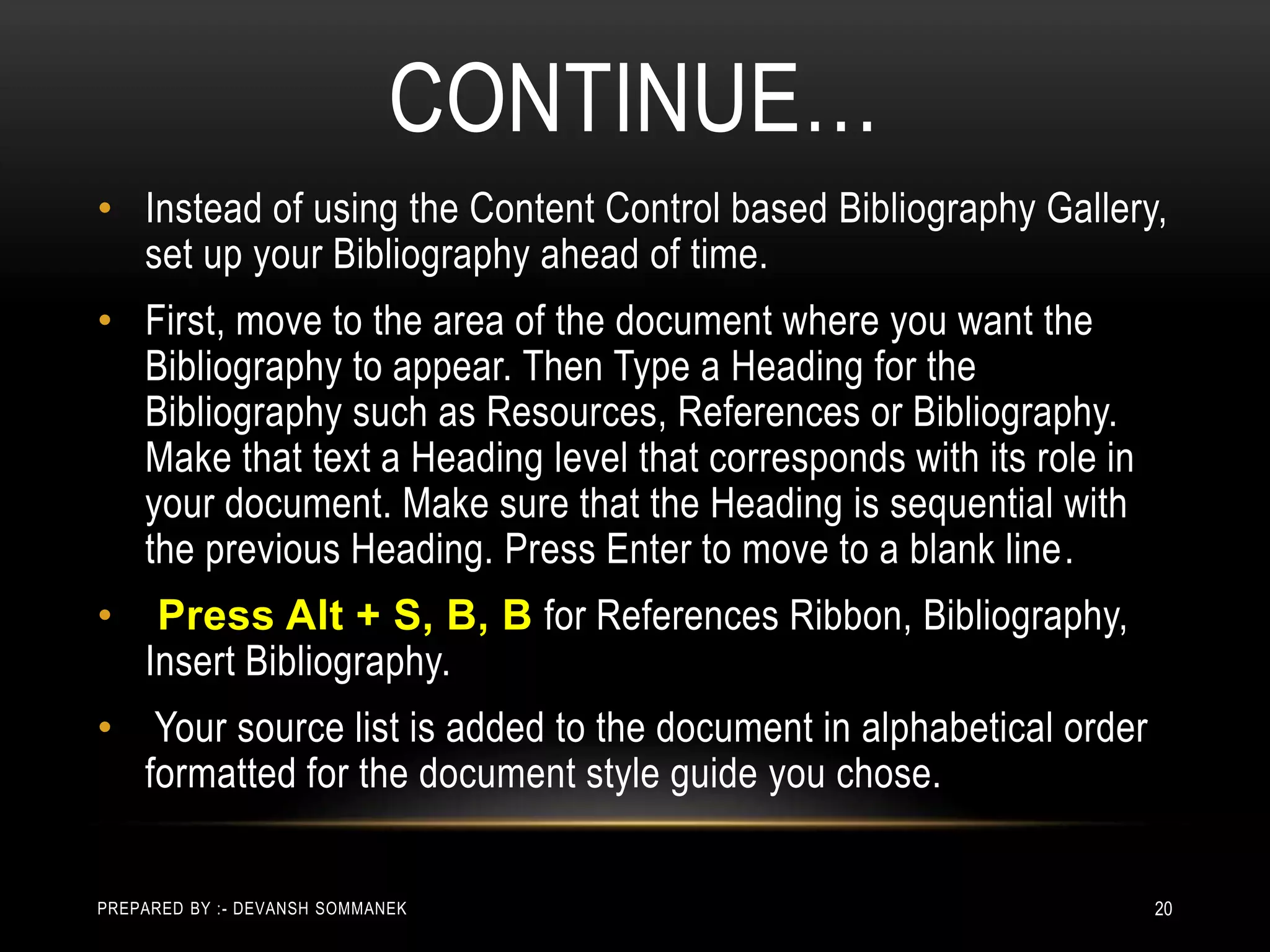 Citation , Caption and Bibliography in MS word.pptx