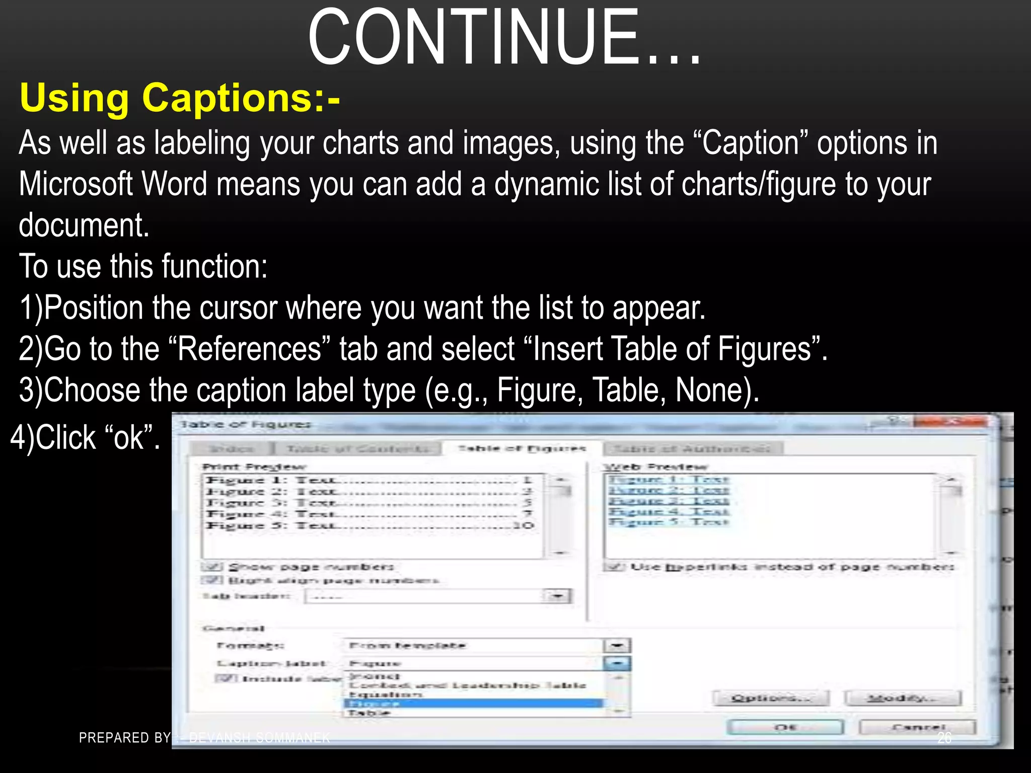 Citation , Caption and Bibliography in MS word.pptx