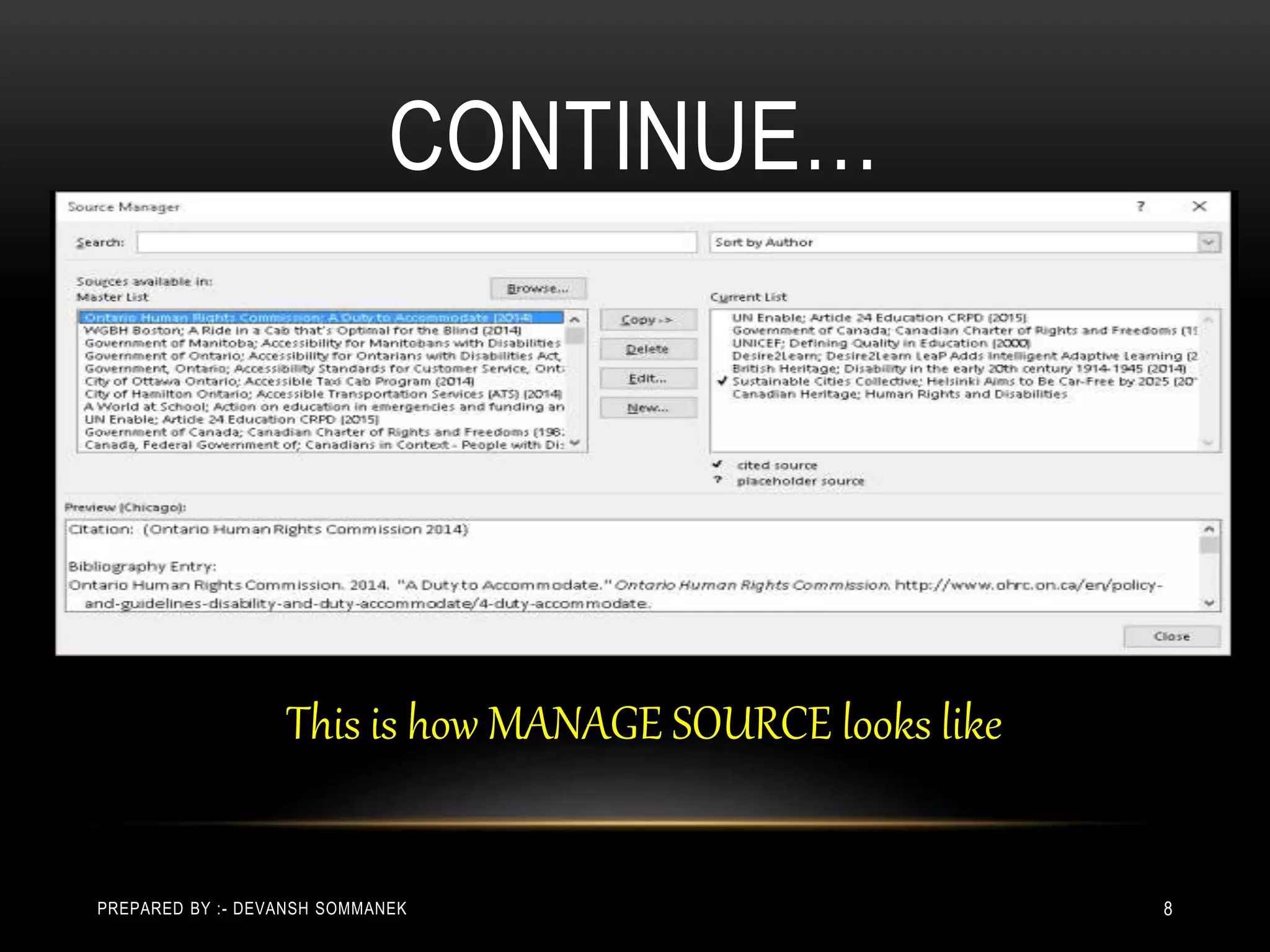 Citation , Caption and Bibliography in MS word.pptx