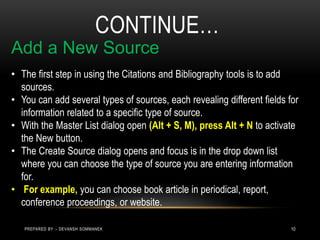 Citation , Caption and Bibliography in MS word.pptx