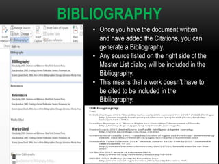 Citation , Caption and Bibliography in MS word.pptx