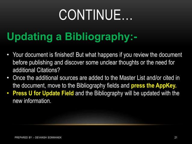 Citation , Caption and Bibliography in MS word.pptx