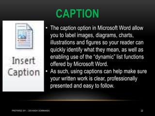 Citation , Caption and Bibliography in MS word.pptx