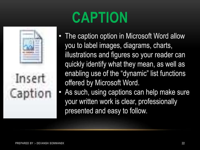 Citation , Caption and Bibliography in MS word.pptx