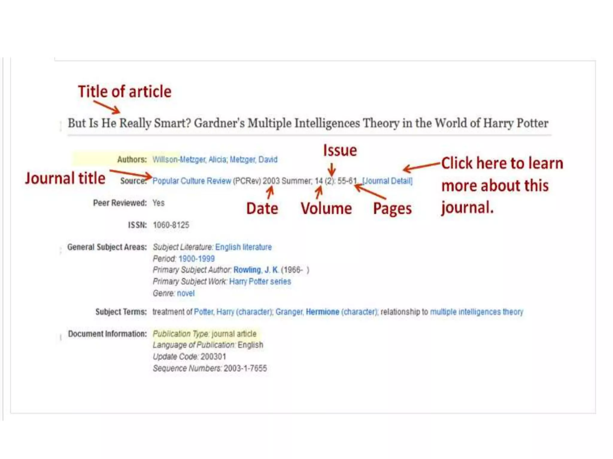 Citation Database | PPTX