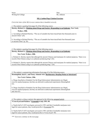 Citation exercise | DOCX