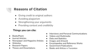 Citation- ICT Workshop | PPTX