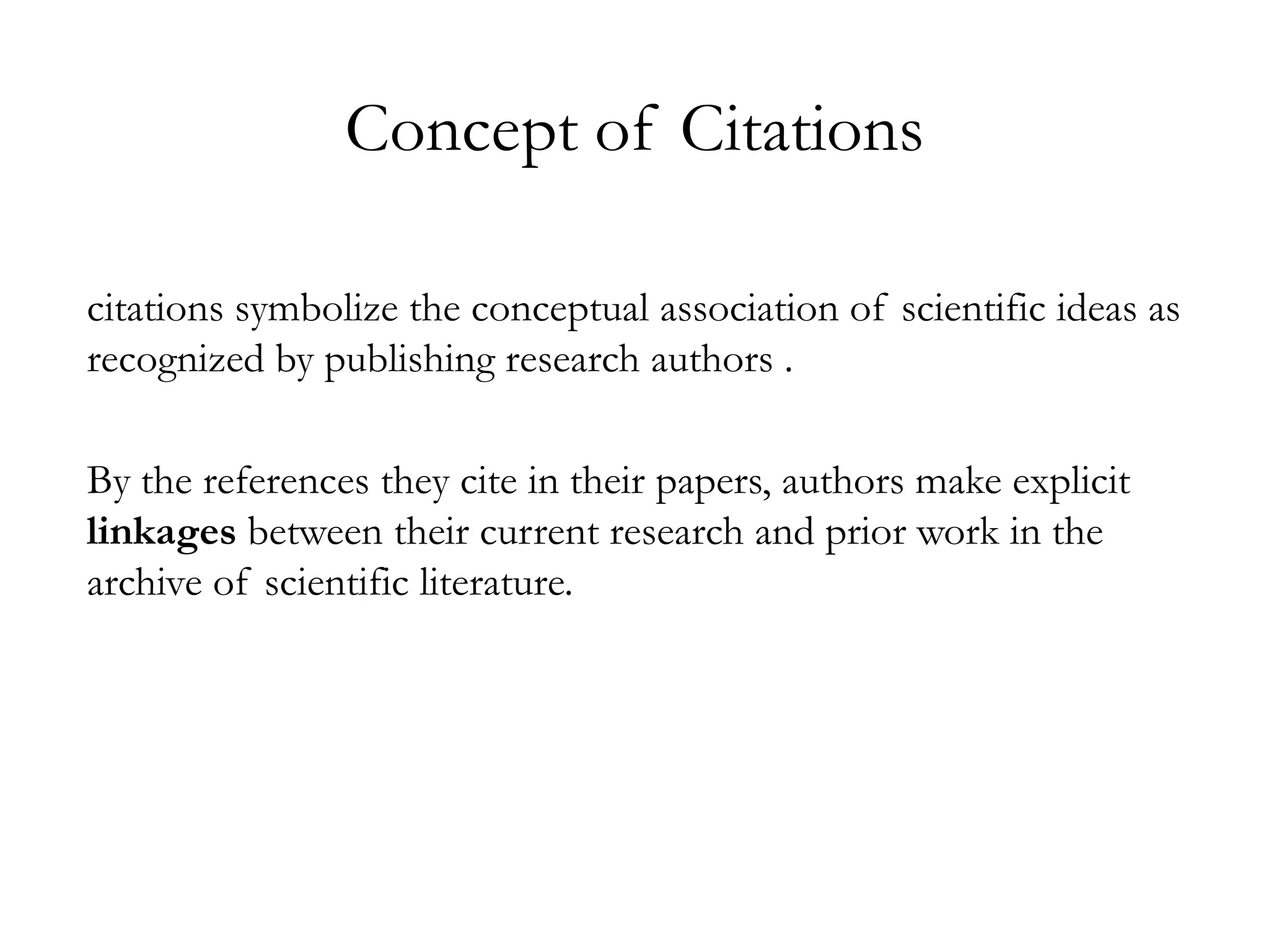 Citation indexing | PPTX