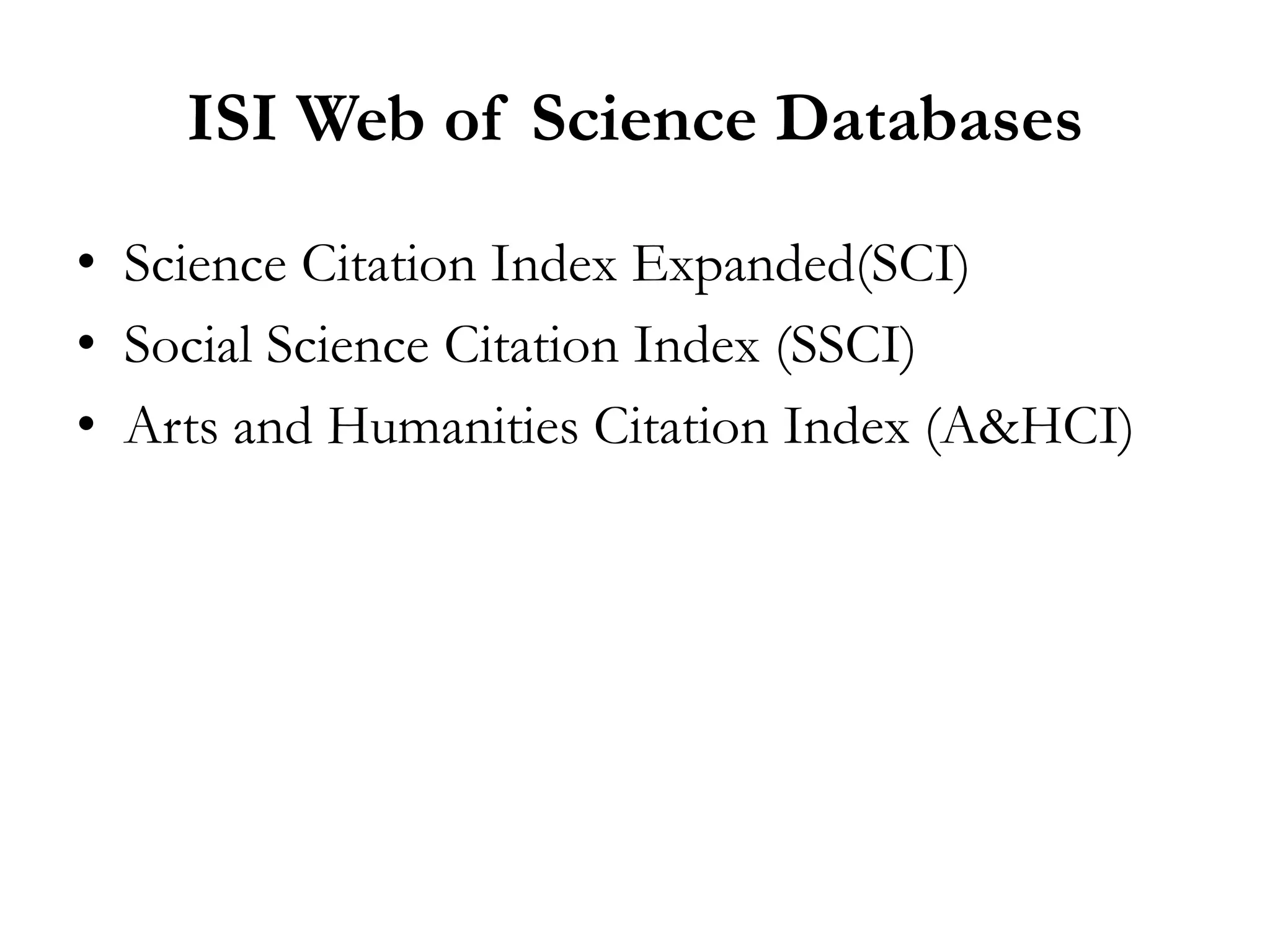 Citation indexing | PPTX