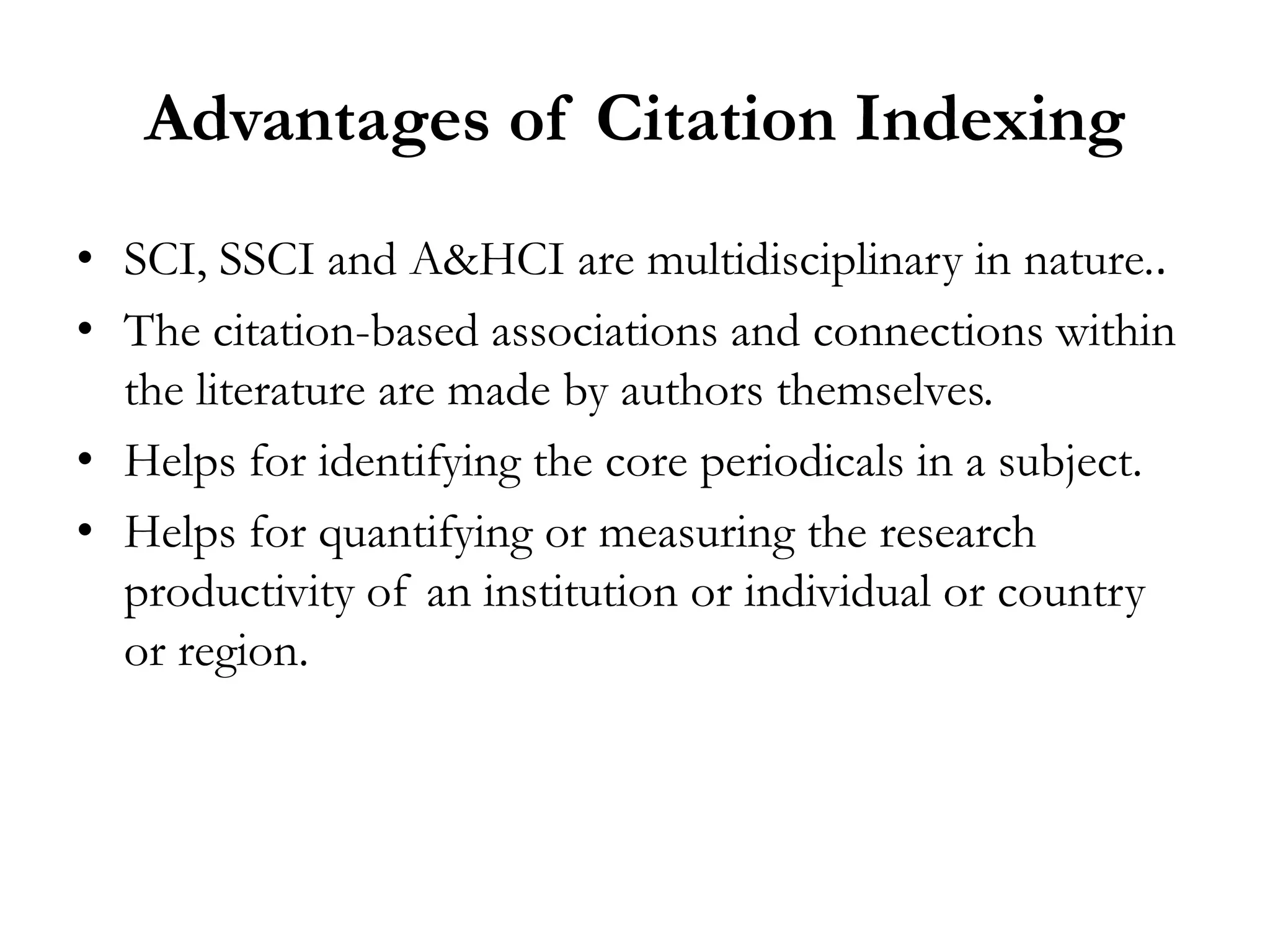Citation indexing | PPTX