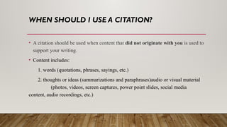 Citation in research writing.pptx Citation in research writing.pptx