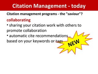 Citation management today | PPT