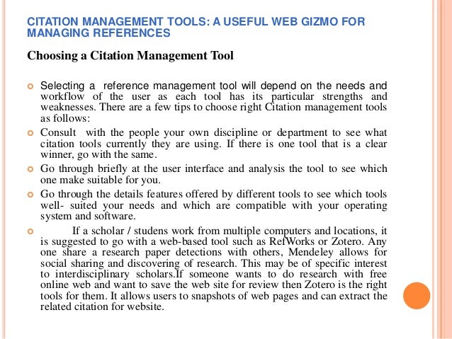 Gratuit 93 Citation Management Tools - FraisCitation