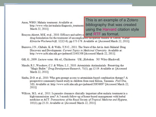 Citation management using Zotero | PPTX