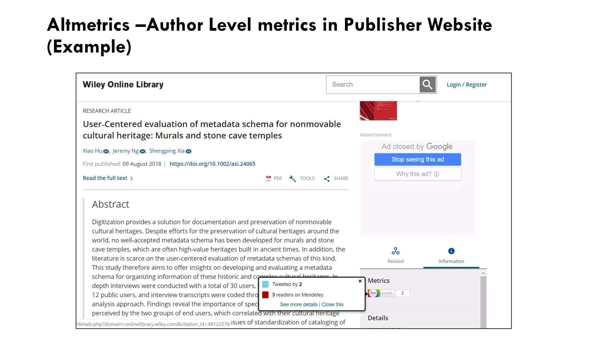 Citation metrics | PDF