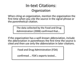 Citation & Referencing Skills | PPTX