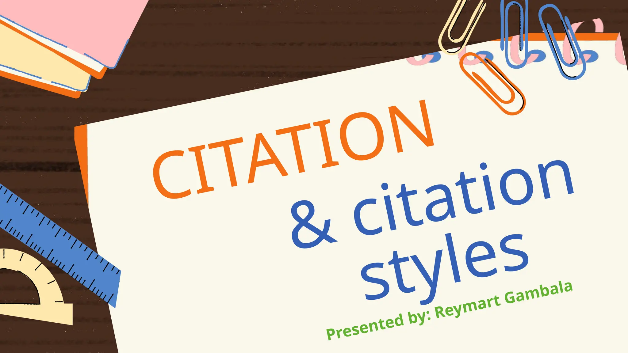 CITATION and it's CITATION STYLE IN Research—REYMART PPT.pptx