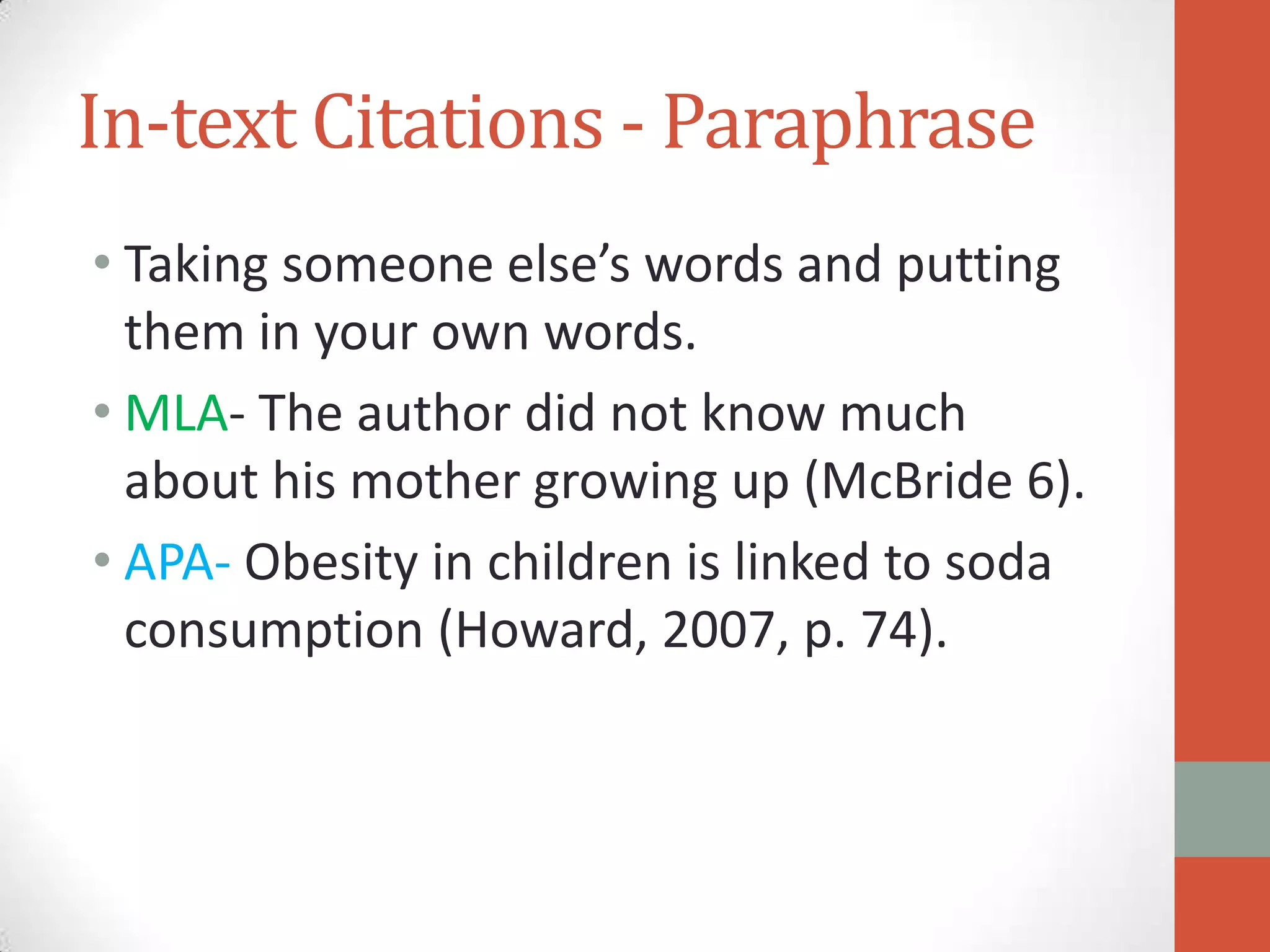 Citations- APA and MLA | PPTX