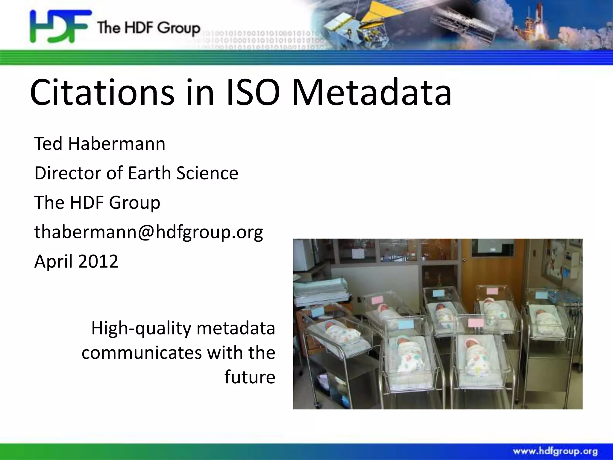Citations in ISO Metadata | PPT