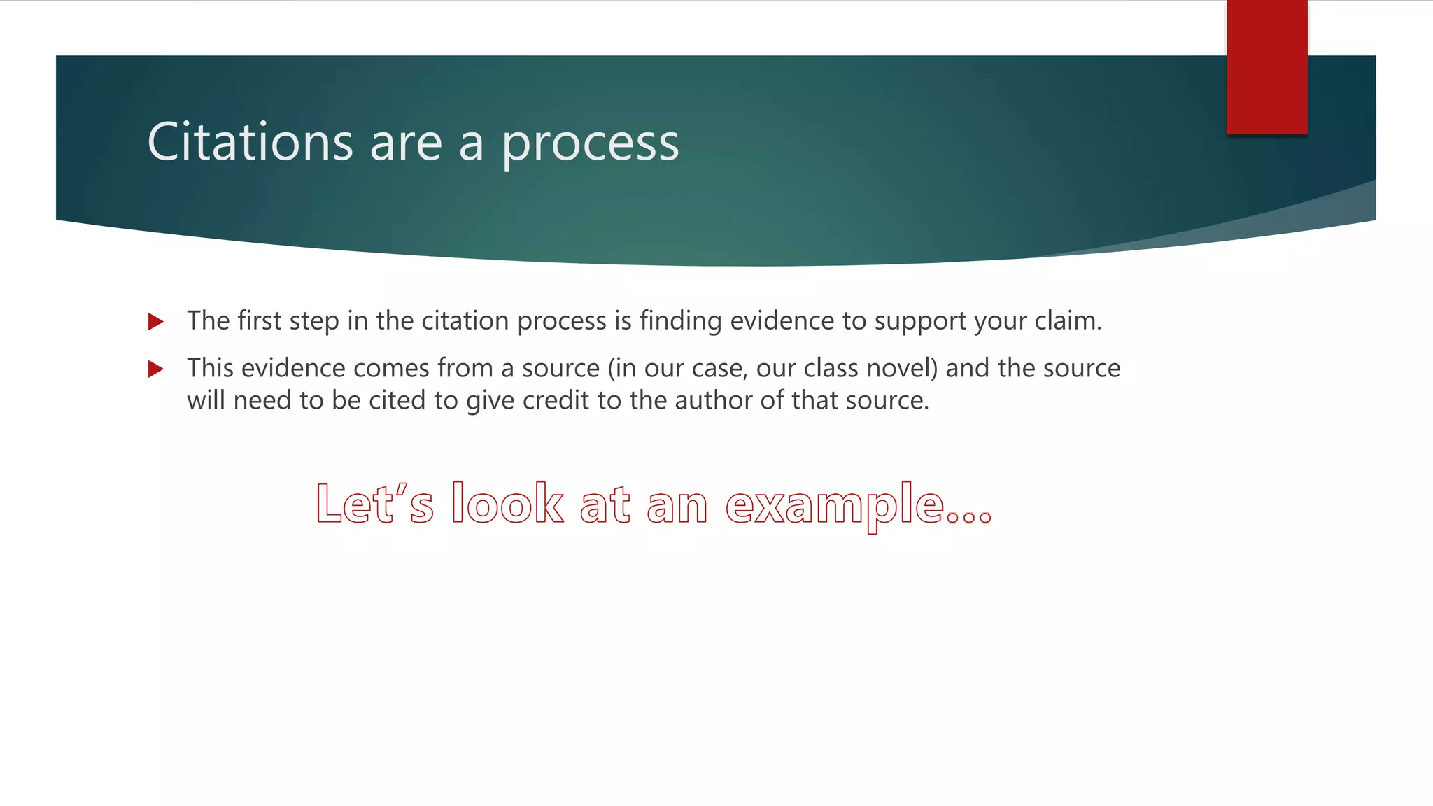 Citations mini lesson | PPT