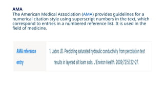 This presentation presents the different types of citation Style.pptx