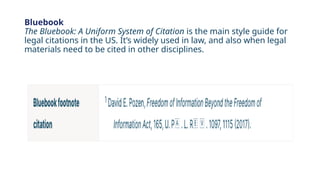 This presentation presents the different types of citation Style.pptx