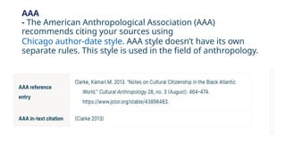 This presentation presents the different types of citation Style.pptx