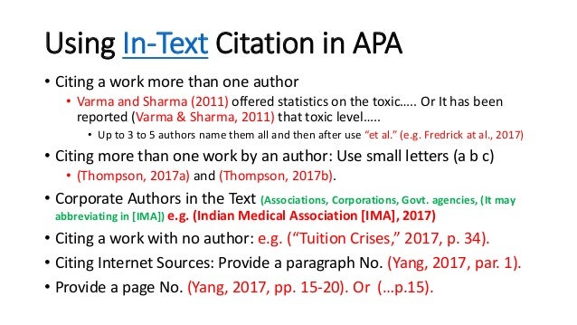 Citation style APA