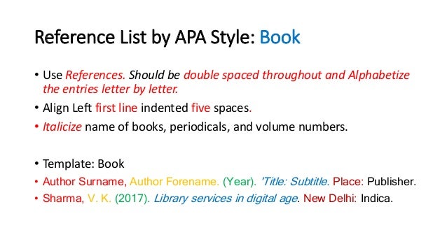 Citation style APA