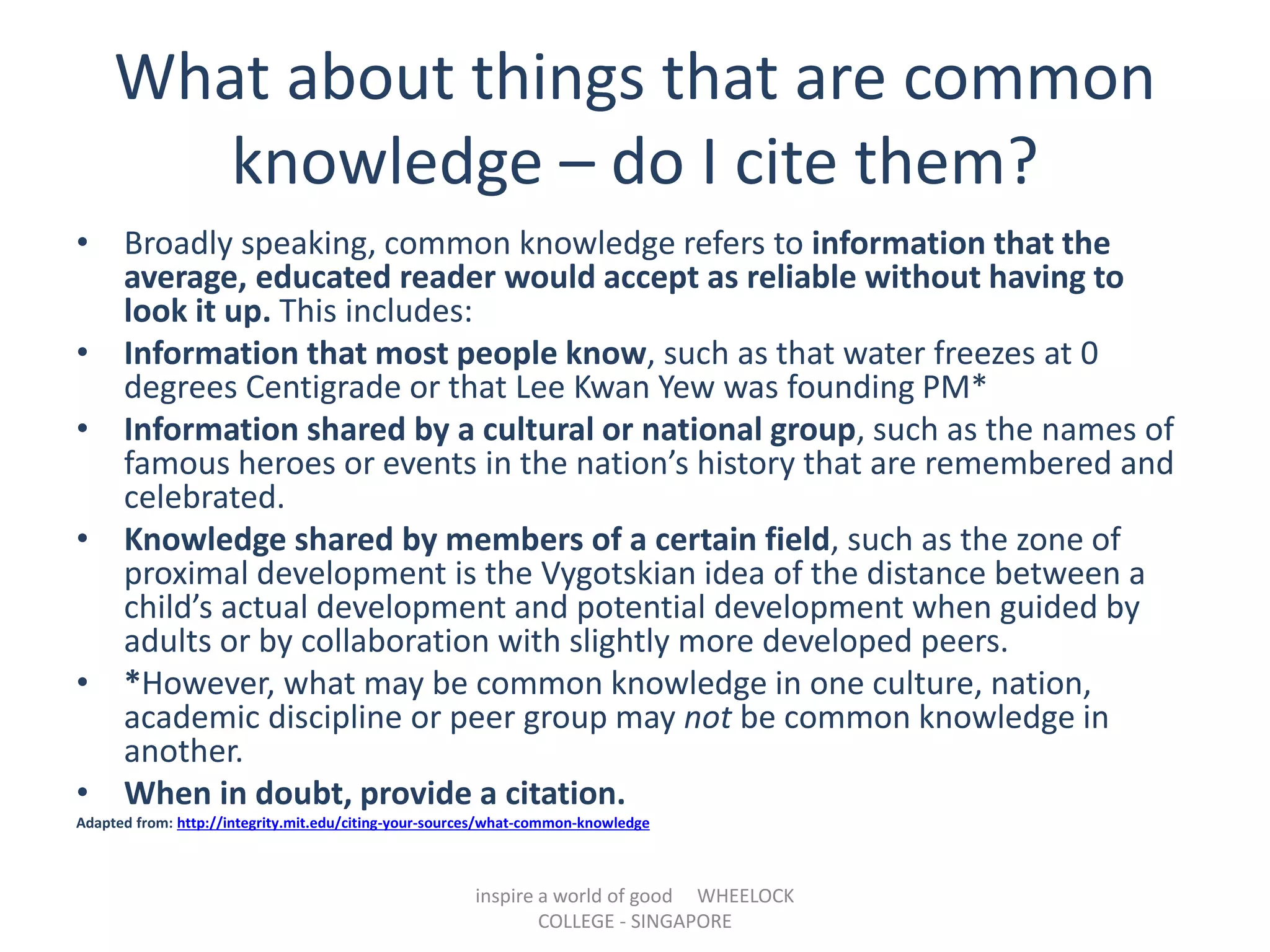 Citation workshop orientation | PPTX