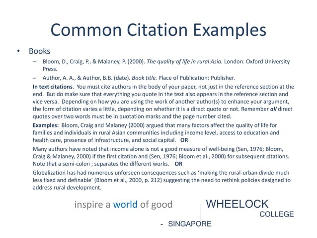 Citation workshop orientation | PPTX