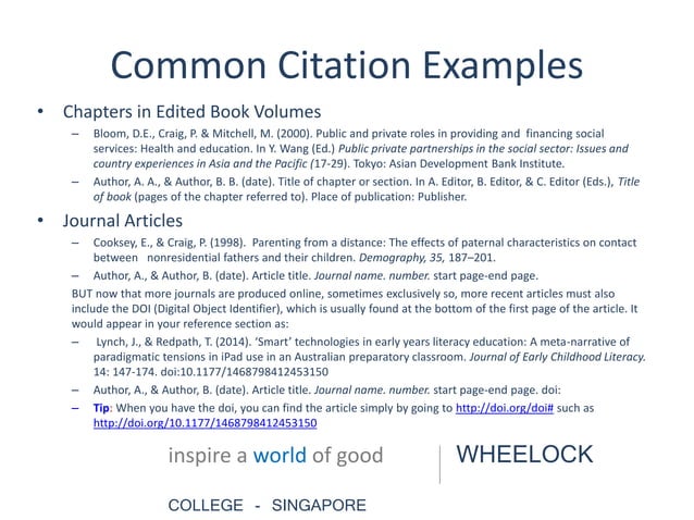 Citation workshop orientation | PPTX