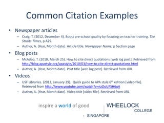 Citation workshop orientation | PPTX