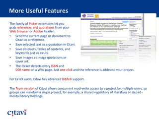 Citavi 3 introduction | PPT