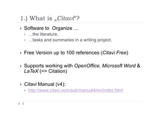 Citavi & LaTeX | PDF