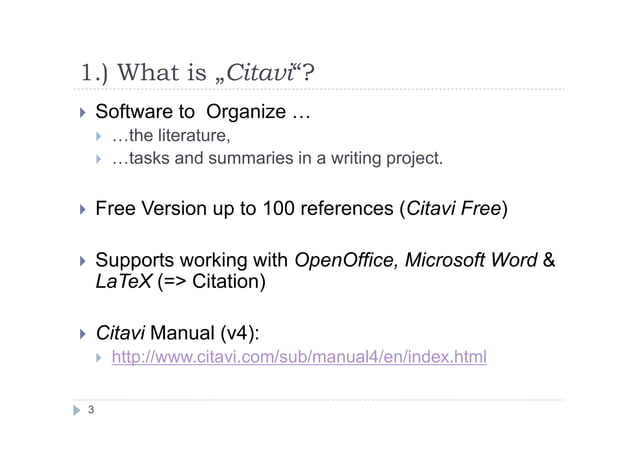 Citavi & LaTeX | PDF | Desktop Publishing | Computer Software and Applications
